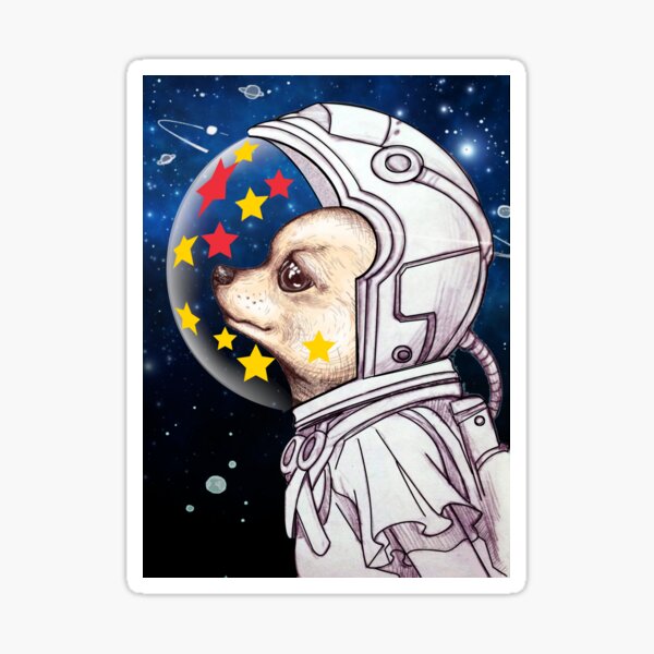 "Astronaut DOG galactic" Sticker for Sale by FanCreArt | Redbubble