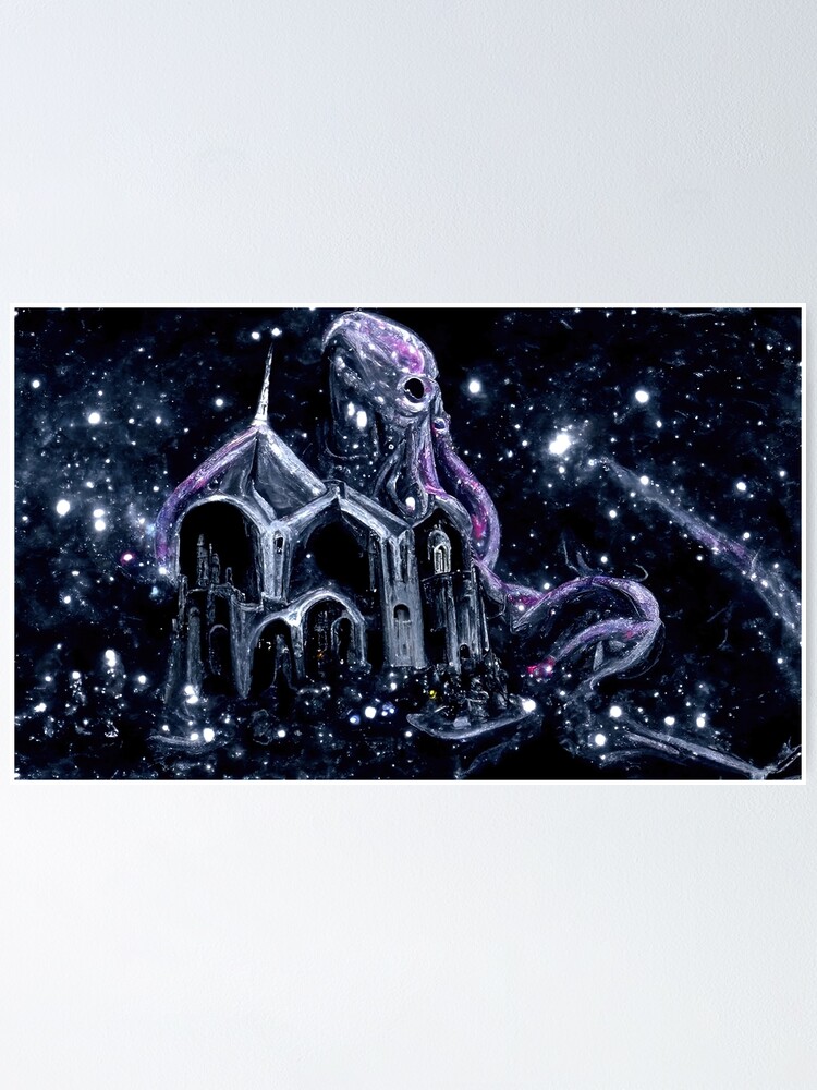 "The Church of Cosmic Horror" Poster for Sale by ErianAndre | Redbubble