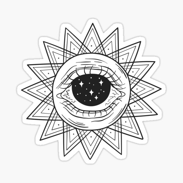 "Geometric eye symbol" Sticker for Sale by Tanylaand | Redbubble