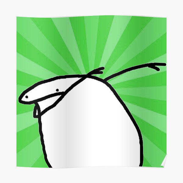 "flork dab" Poster for Sale by AsKartongs | Redbubble