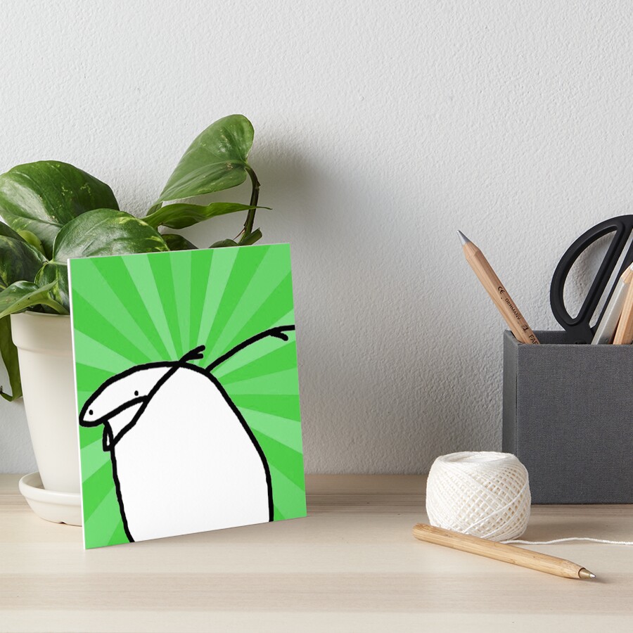 "flork dab" Art Board Print by AsKartongs | Redbubble