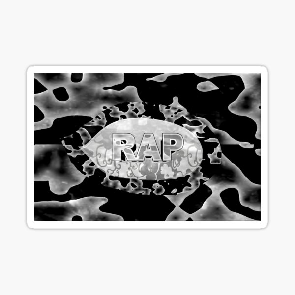 "Rap" Sticker for Sale by dayatsrn | Redbubble