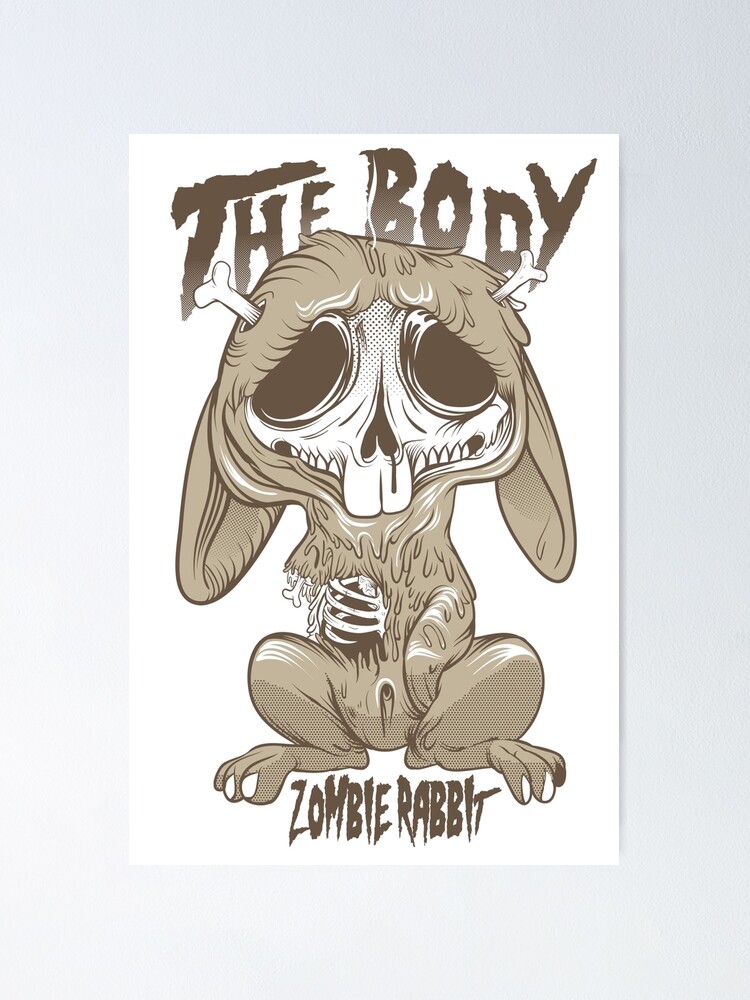 "Zombie Rabbit" Poster for Sale by Phachara | Redbubble