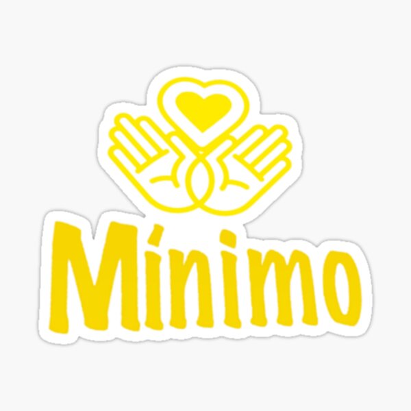 "Mínimo (Minimum)" Sticker for Sale by Durrt-Teez | Redbubble