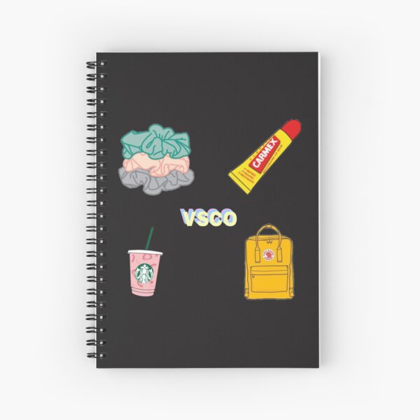 "VSCO GIRL - STICKER PACK " Spiral Notebook by itsmemaytal | Redbubble