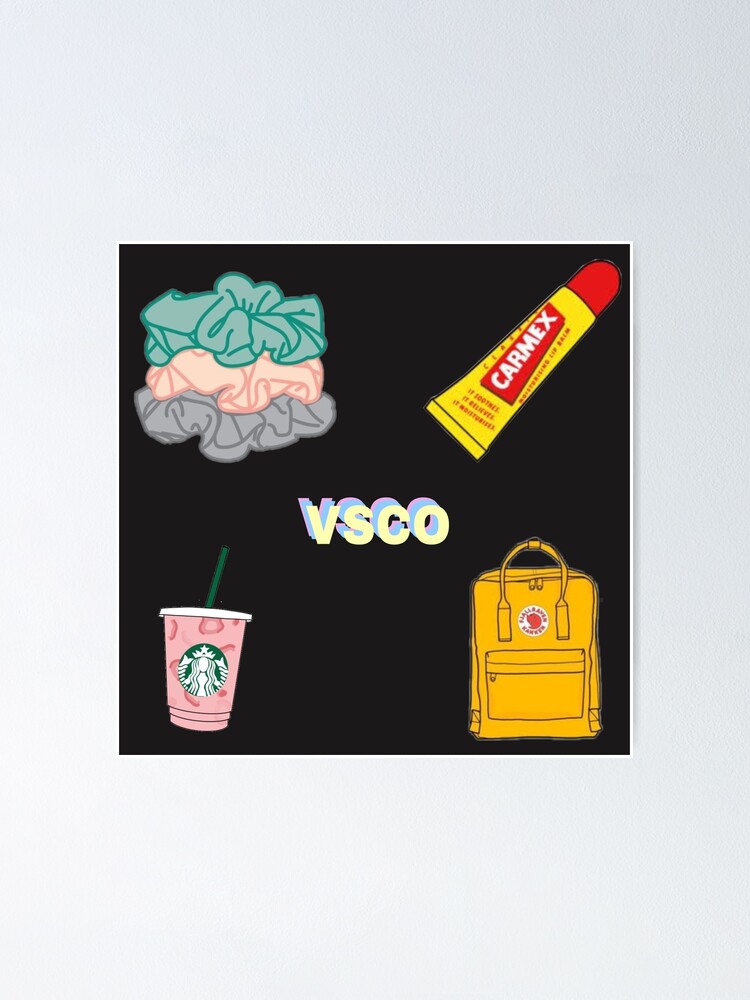 "VSCO GIRL - STICKER PACK " Poster for Sale by itsmemaytal | Redbubble