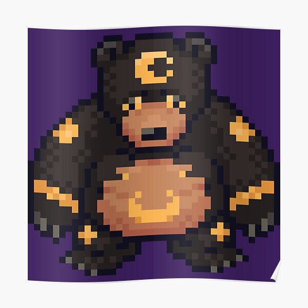 "Moon Bear Sprite" Poster for Sale by FlorenceDBadge | Redbubble