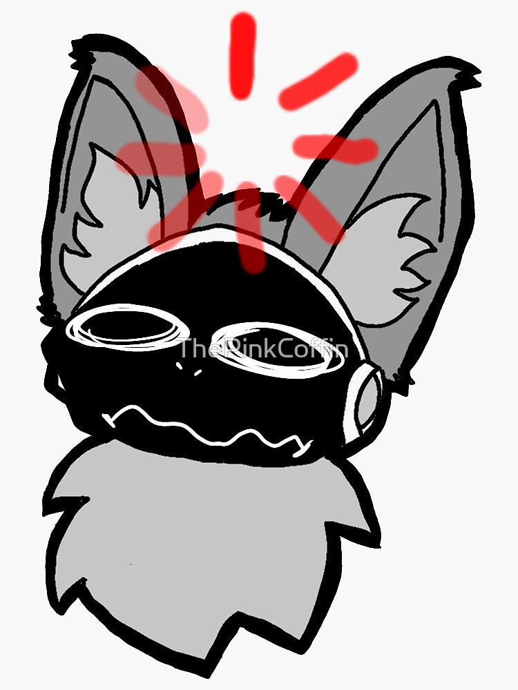 "Buffering Protogen" Sticker for Sale by ThePinkCoffin | Redbubble