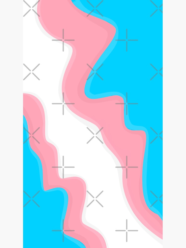 "Transgender Flag - Abstract" Sticker for Sale by PathfinderCP | Redbubble