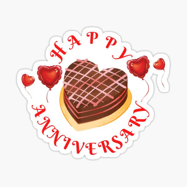 "Happy Anniversary" Sticker by SN-DesignShop | Redbubble