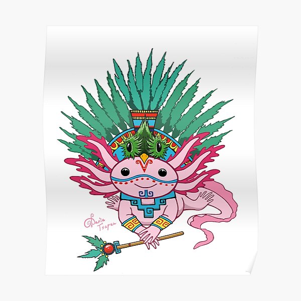 Póster «Ajolote azteca» de TsapunDariaArt | Redbubble