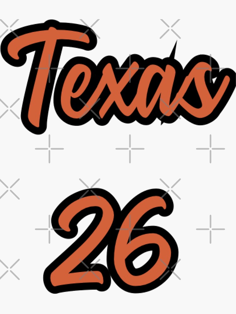 "Texas 26" Sticker for Sale by fabrice1987 | Redbubble