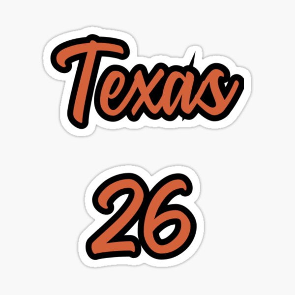 "Texas 26" Sticker for Sale by fabrice1987 | Redbubble