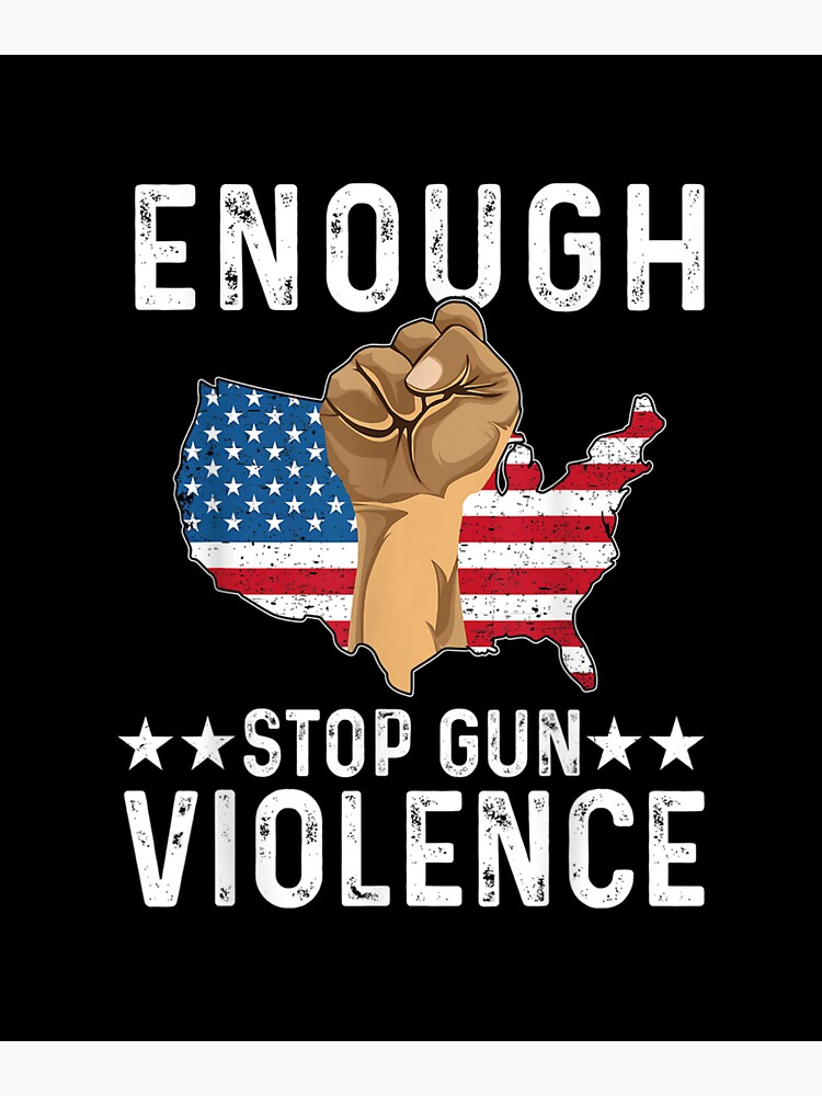 "Enough End Gun Violence | Anti Gun Awareness" Sticker for Sale by ...