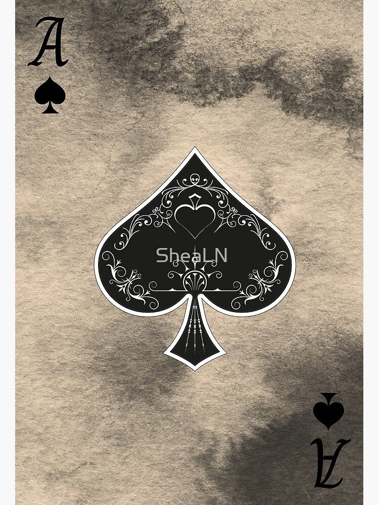 "Ace of Spades Design" Poster for Sale by SheaLN | Redbubble