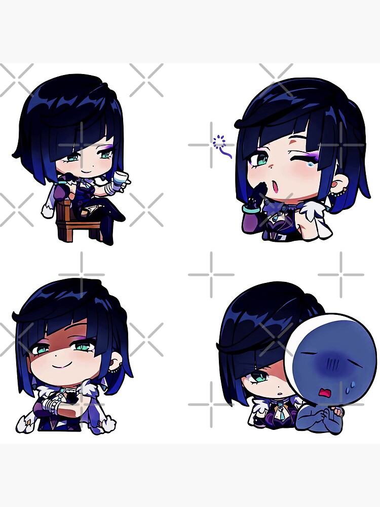 "Yelan cute chibi pack - genshin impact yelan" Poster for Sale by ...