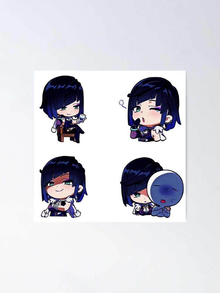 "Yelan cute chibi pack - genshin impact yelan" Poster for Sale by ...