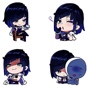 "Yelan cute chibi pack - genshin impact yelan" Sticker for Sale by ...