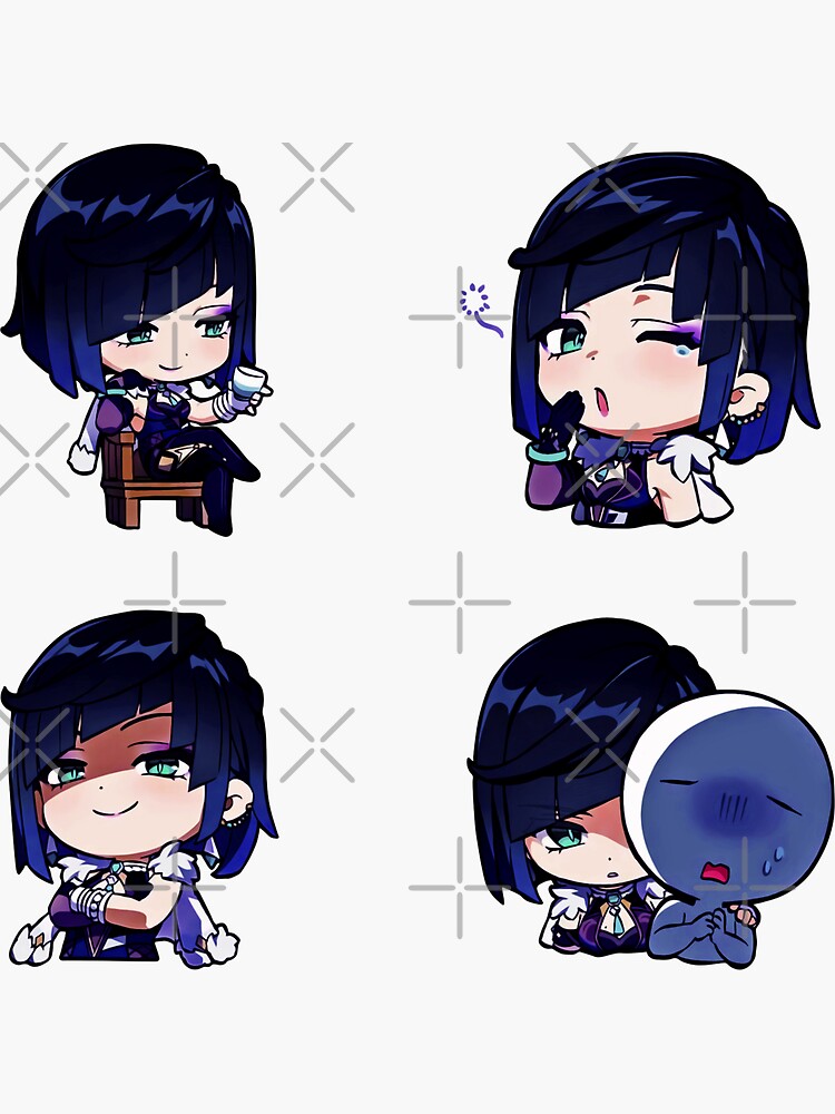 "Yelan cute chibi pack - genshin impact yelan" Sticker for Sale by ...