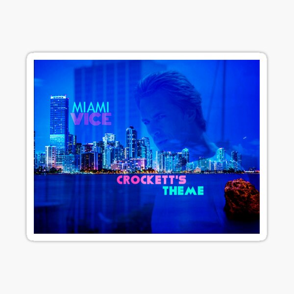 "Miami Vice Poster" Sticker for Sale by artevisualpym | Redbubble