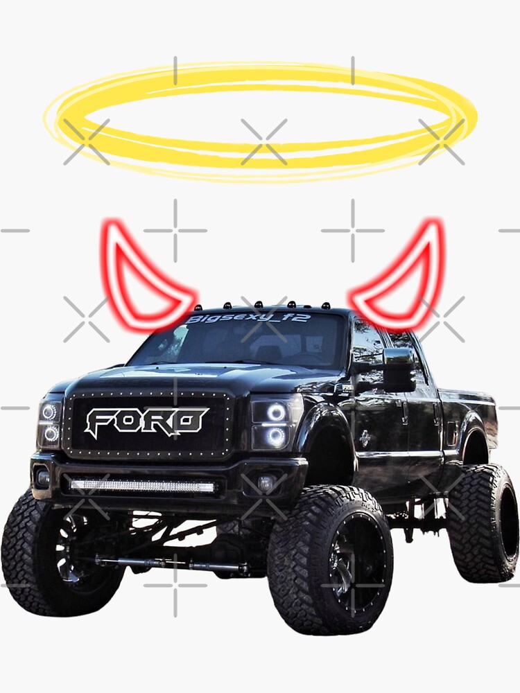 "monster truck car angel devil" Sticker for Sale by haitambusiness ...