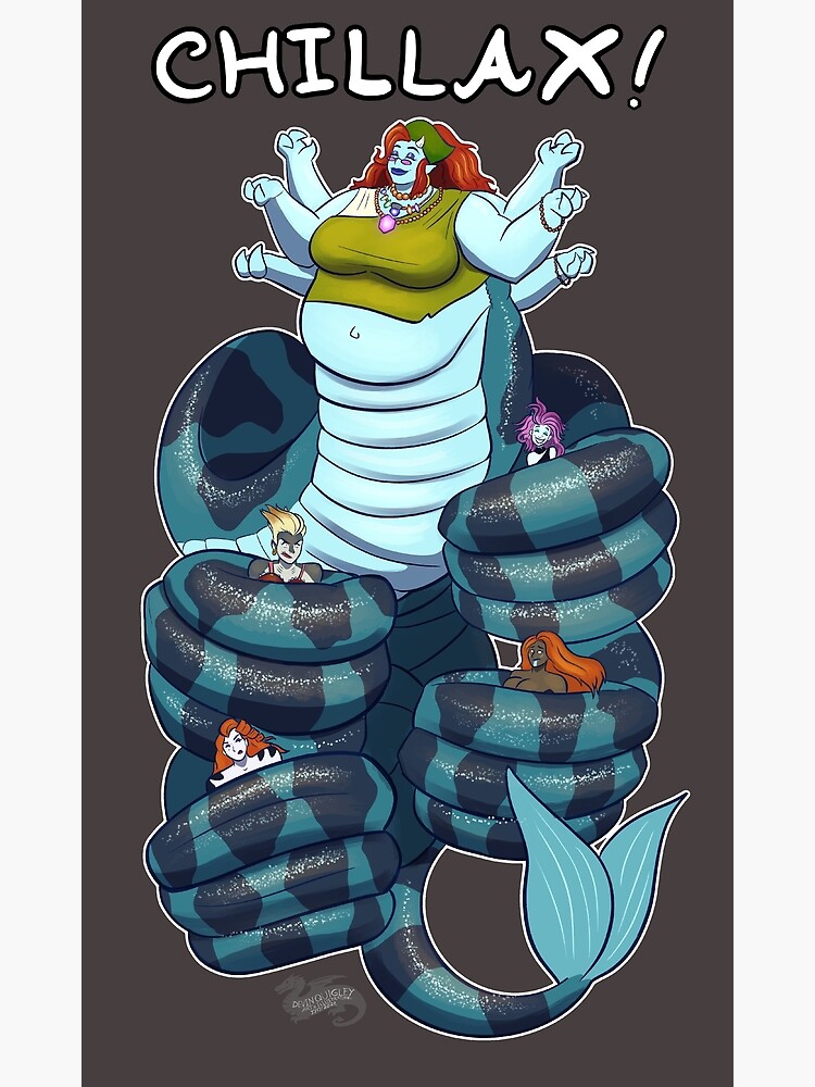 "Chillax With Mina Conda!" Poster for Sale by DevinQuigleyArt | Redbubble