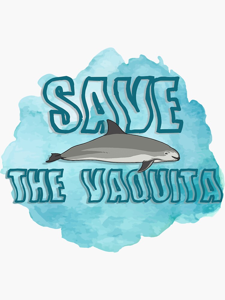 "Save the Vaquita" Sticker for Sale by ErmessThiings | Redbubble