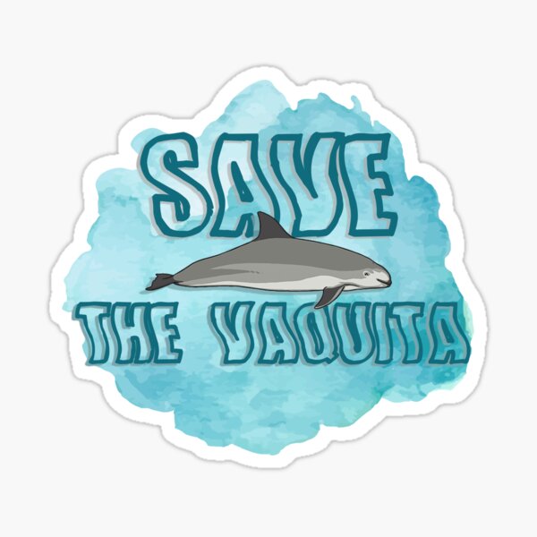 "Save the Vaquita" Sticker for Sale by ErmessThiings | Redbubble