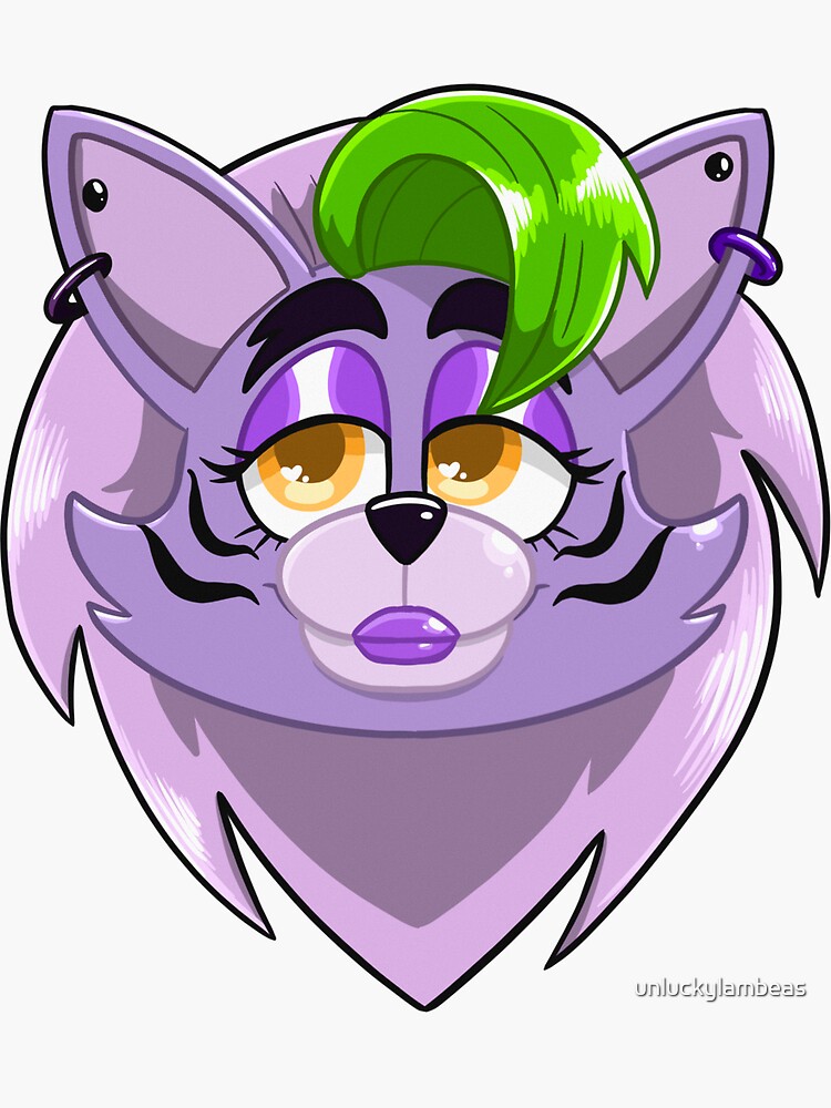 "roxanne wolf security breach" Sticker for Sale by unluckylambeas ...