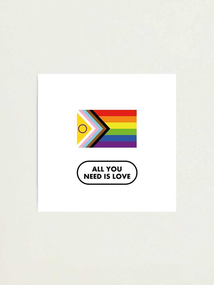Lámina Fotográfica «bandera Inclusiva Del Orgullo Intersexual Todo Lo