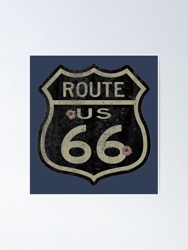 "Old, Vintage Route 65 Road Sign" Poster for Sale by RRMStudios | Redbubble