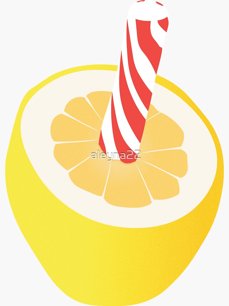 "Lemon Stick" Sticker for Sale by aleyna22 | Redbubble