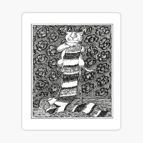 "edward gorey" Sticker for Sale by Flamingomom | Redbubble
