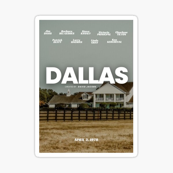 "Dallas" Sticker for Sale by CocoOnIce | Redbubble