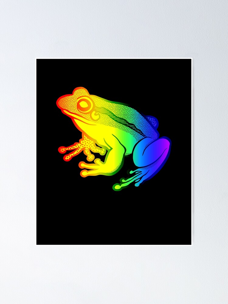 "Pride frog pride flag colours design " Poster for Sale by TipTopTapo ...
