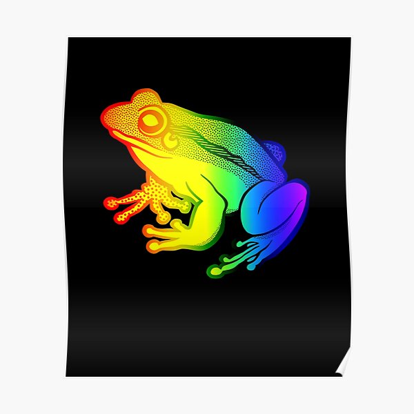 "Pride frog pride flag colours design " Poster for Sale by TipTopTapo ...