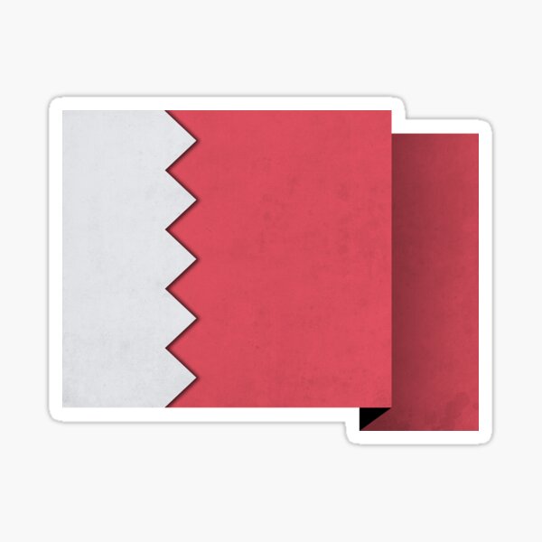 "Bahrain" Sticker by FlatFlags | Redbubble