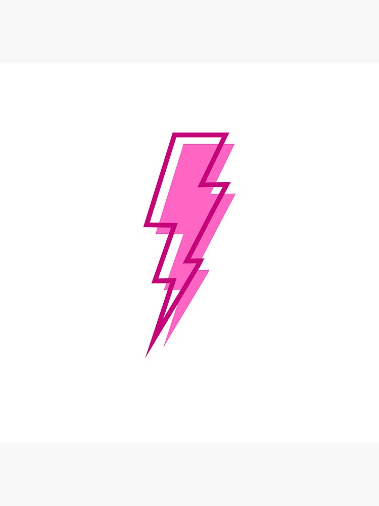 "Hot Pink Lightning Bolt" Poster for Sale by simplygraciemae | Redbubble