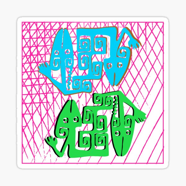 "Lizard reptiles hieroglyph" Sticker for Sale by ARTLYH | Redbubble