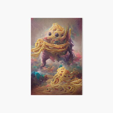 "Pasta Monster" Art Board Print for Sale by ImmBrilliant | Redbubble