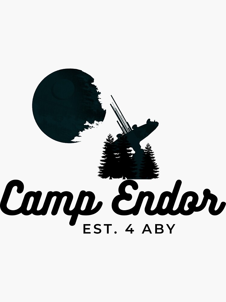 "Camp Endor" Sticker for Sale by tmilorey | Redbubble