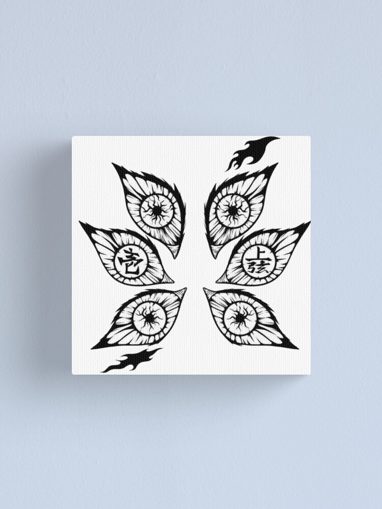 "Eye the demon number one KokuShiBo Kimetsu no yaiba" Canvas Print for ...