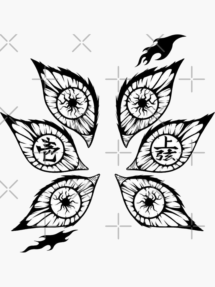 "Eye the demon number one KokuShiBo Kimetsu no yaiba" Sticker von ...