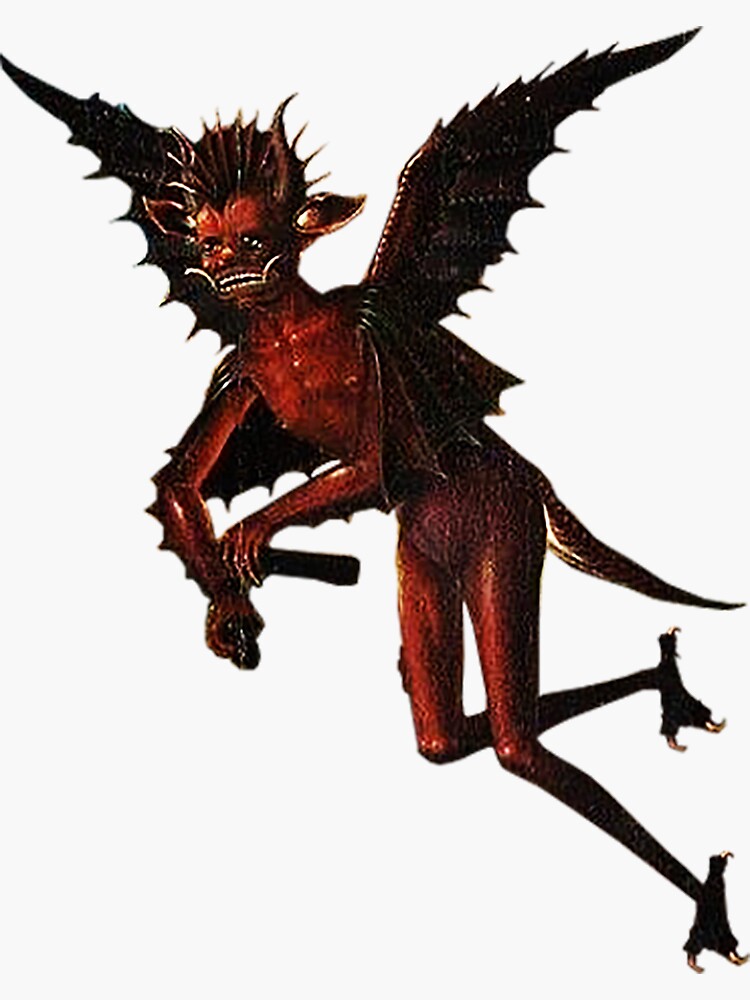 "Medieval Devil #4" Sticker for Sale by Demonik-Art | Redbubble