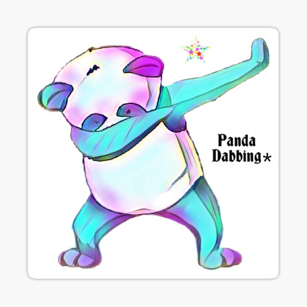 "panda Dabbing *" Sticker for Sale by mturns57 | Redbubble