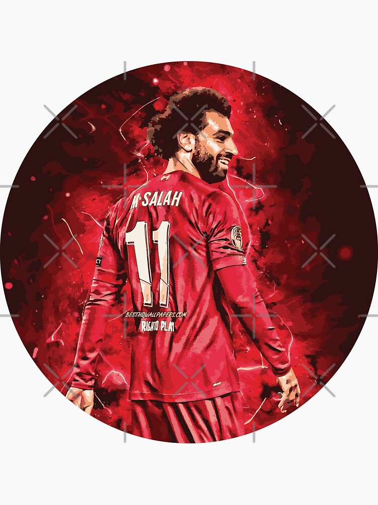 "Mo Salah string" Sticker for Sale by kingofEGY | Redbubble
