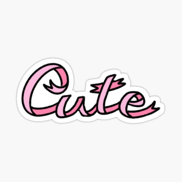 "Cute Letter Sticker" Sticker for Sale by MiKawaiis2 | Redbubble