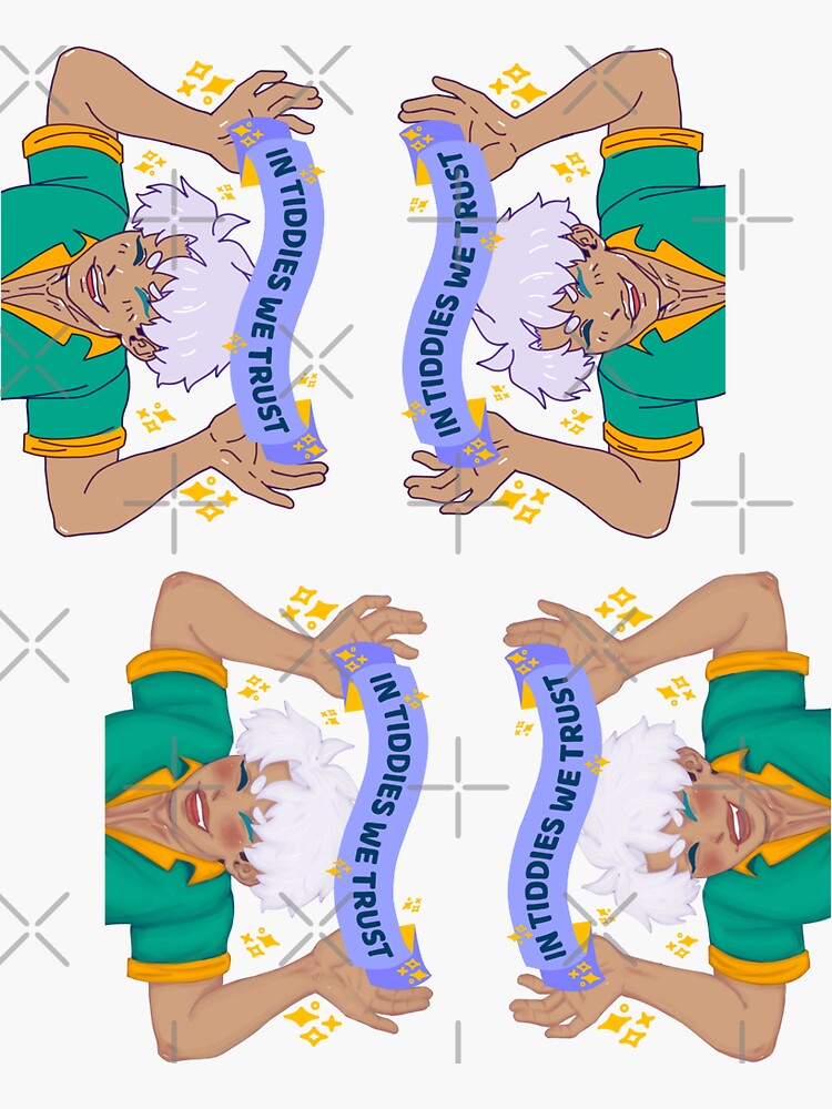 "IN TIDDIES WE TRUST" Sticker for Sale by BokuDara5777 | Redbubble