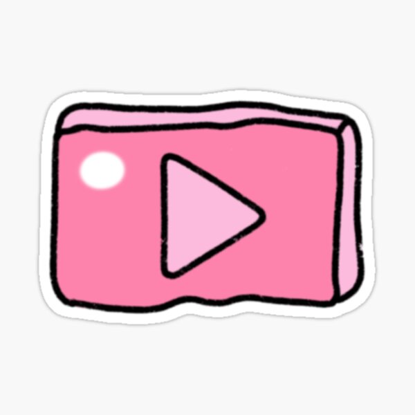 "Cute YouTube - Sticker" Sticker for Sale by MiKawaiis2 | Redbubble