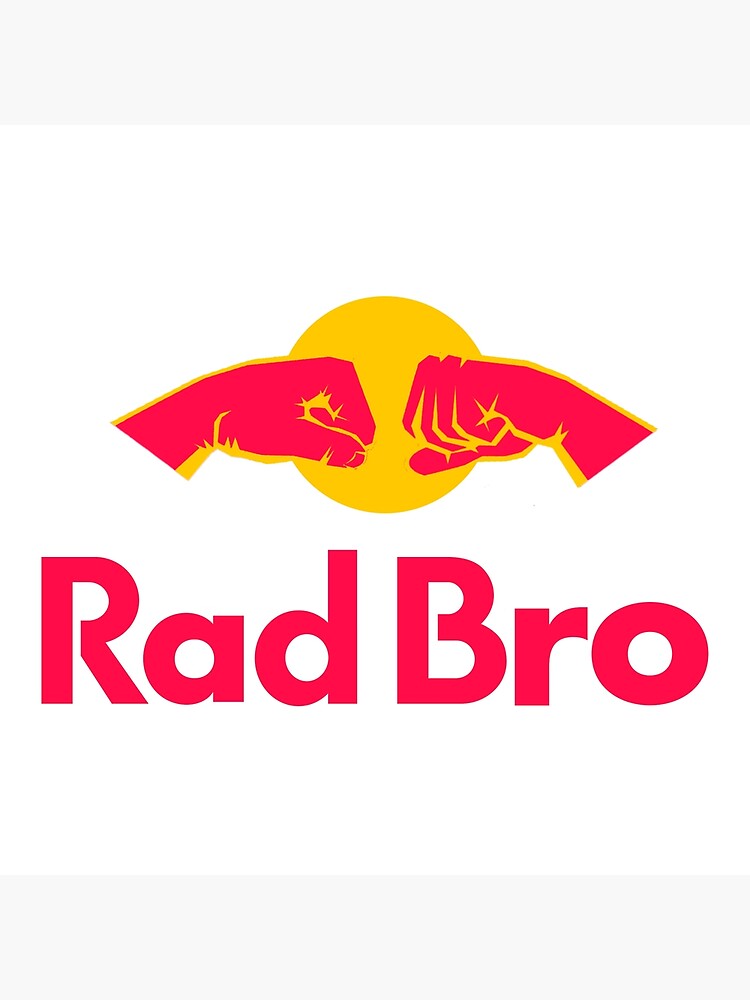 "Rad Bro Energy Drink Logo Parody" Poster for Sale by YabYumShop ...